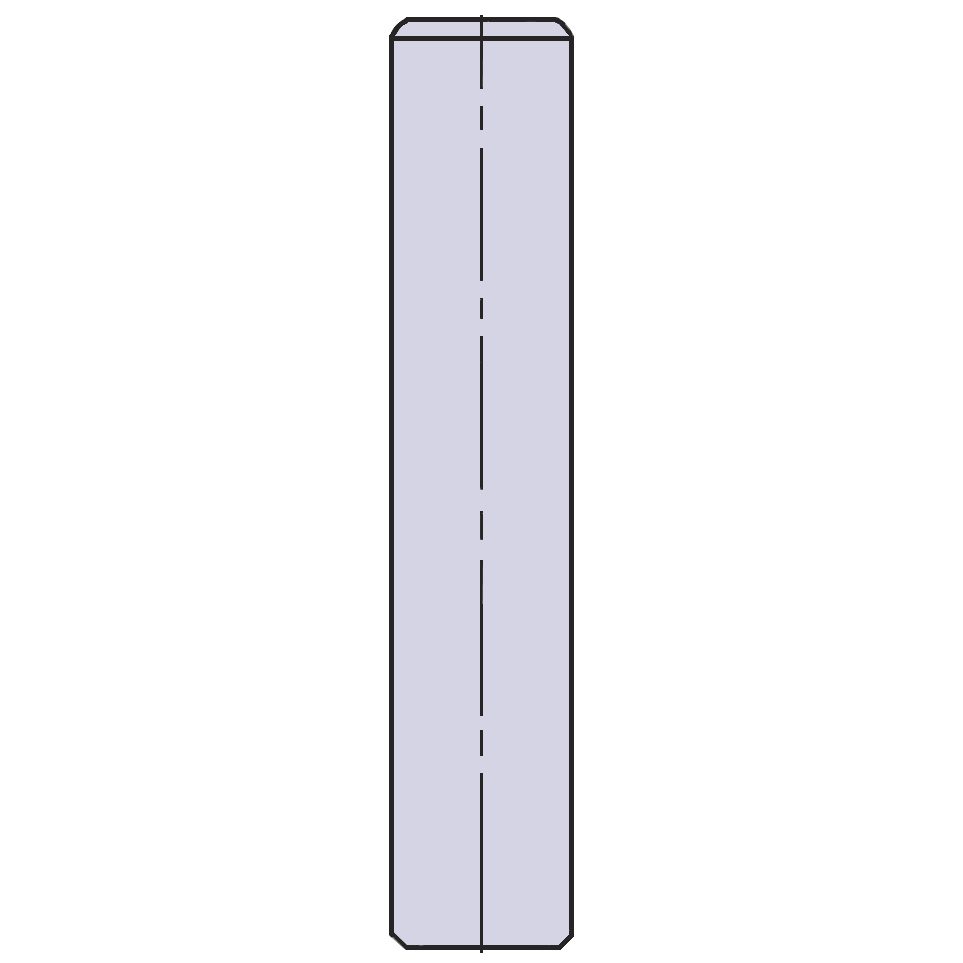 Straight Guide Pin - Press Fit