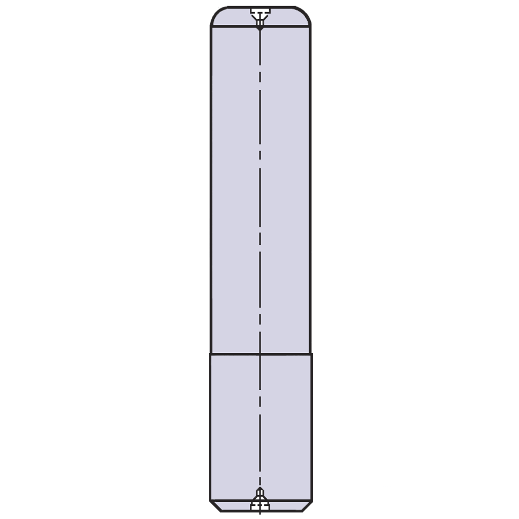 Straight Guide Pin - Press Fit Ground