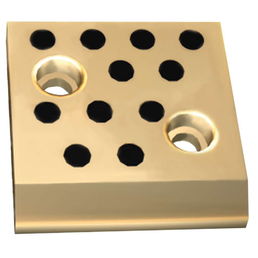 Wear Plate - NAAMS Series W03, Bronze, Self-Lubricating, 100 mm x 50 mm ...