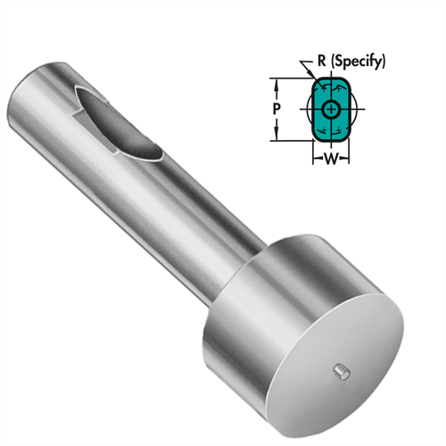 BZK - Ball Lock Point Larger than Shank Punch - Radius Rectangle