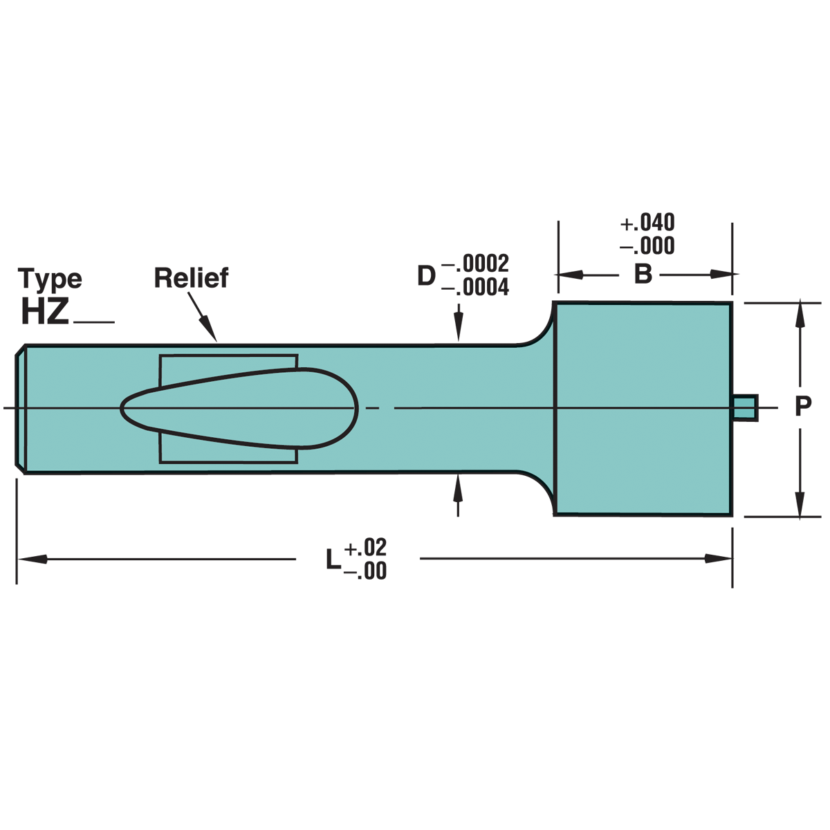 HZX - Ball Lock Point Larger than Shank Punch - Round
